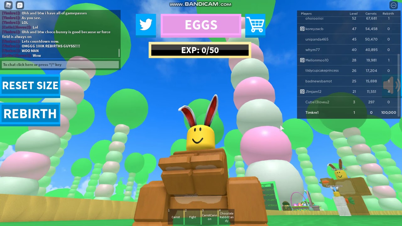 Roblox - Rabbit Simulator (Finally Got 100K Rebirths!) - YouTube