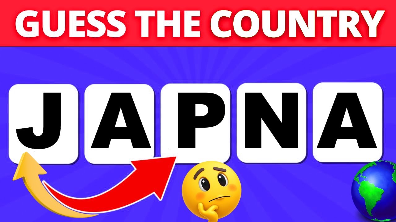 Guess the Country by its Scrambled Name | Scrambled Words Country Quiz ...