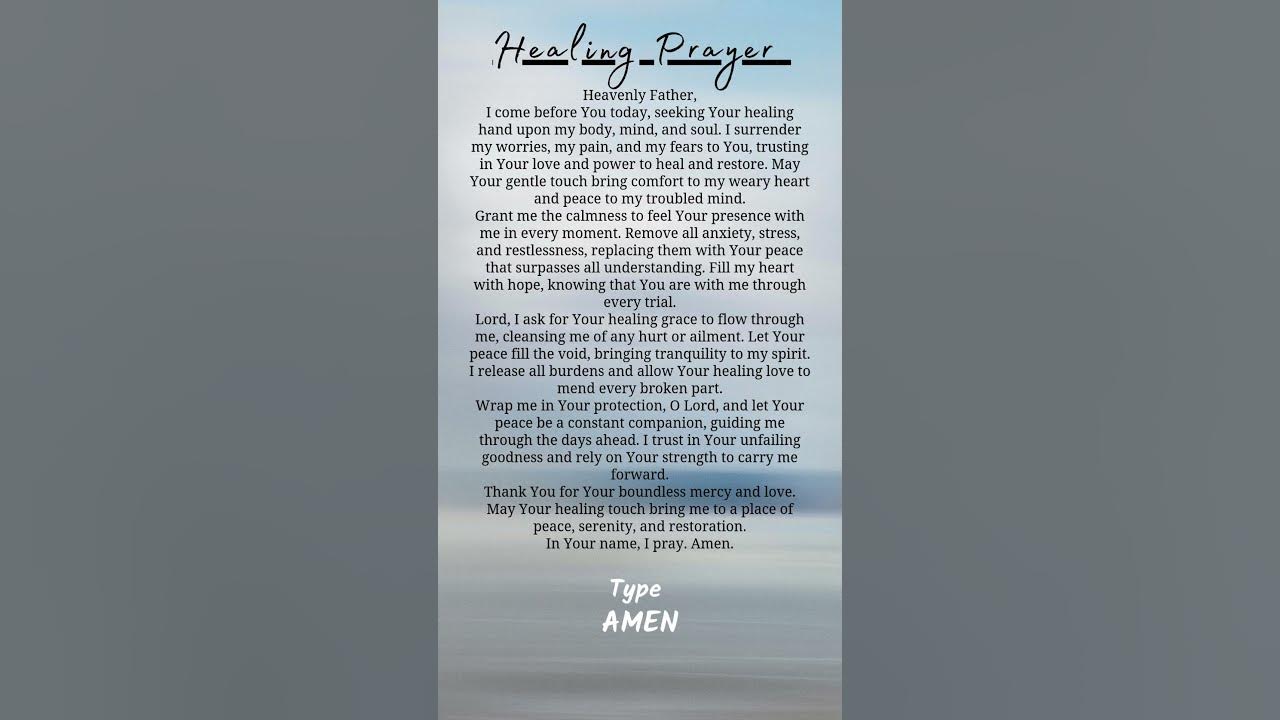 Prayer for Healing || Prayer for calmness and peace of mind. # ...