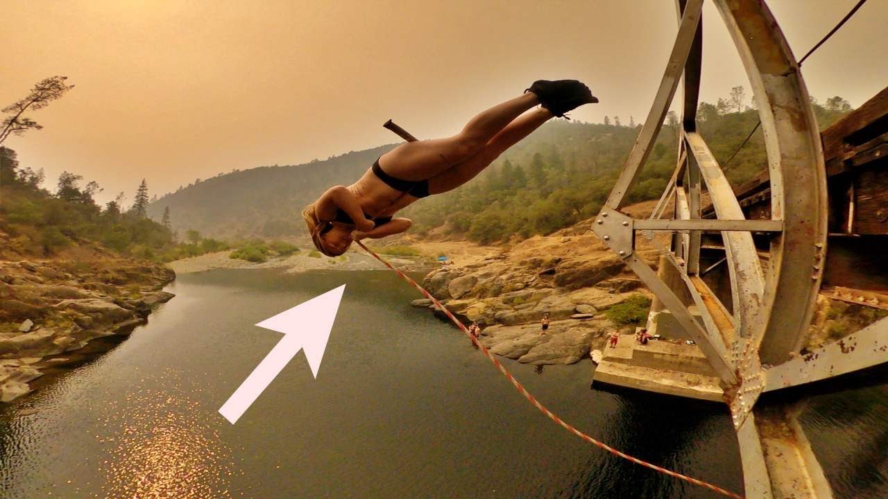 The Front Flip Rope Swing - VLOG - YouTube