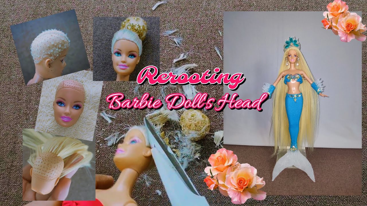 Rerooting Barbie Dolls Head - YouTube