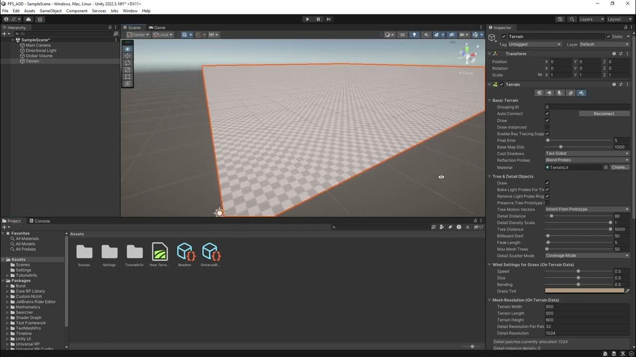 FPS (Unity) Lesson 1.1 - New Project and Movement - YouTube