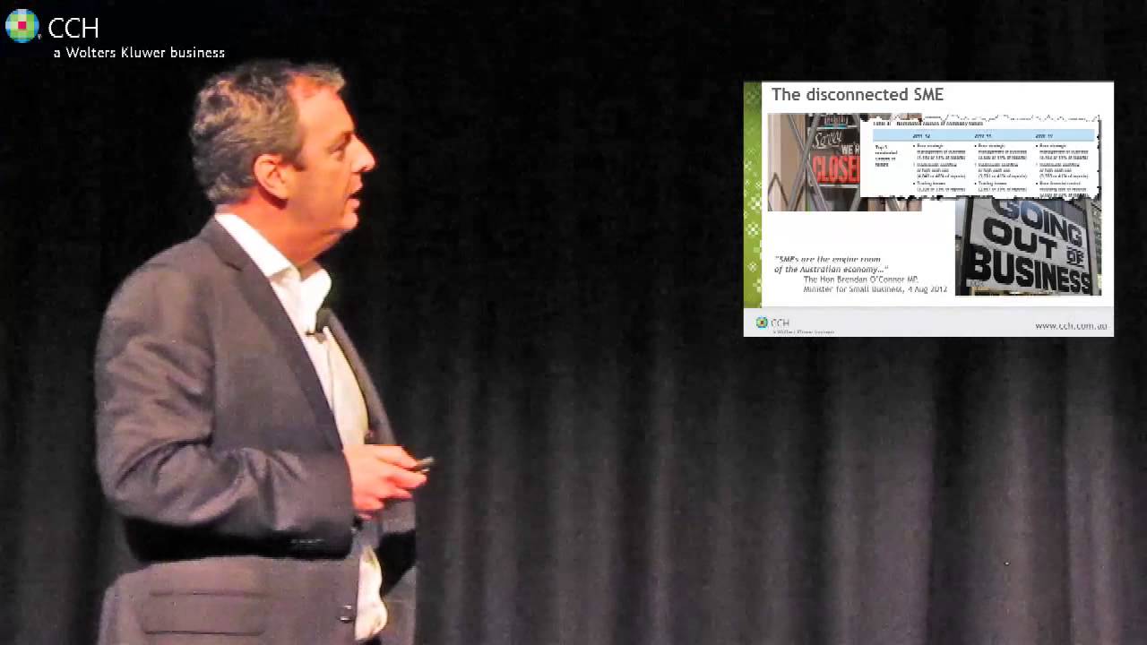 CEO Wolters Kluwer Asia Pacific Russell Evans presents the CCH iFirm ...