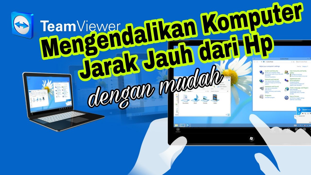 Cara remote komputer dari jarak jauh dengan android - YouTube