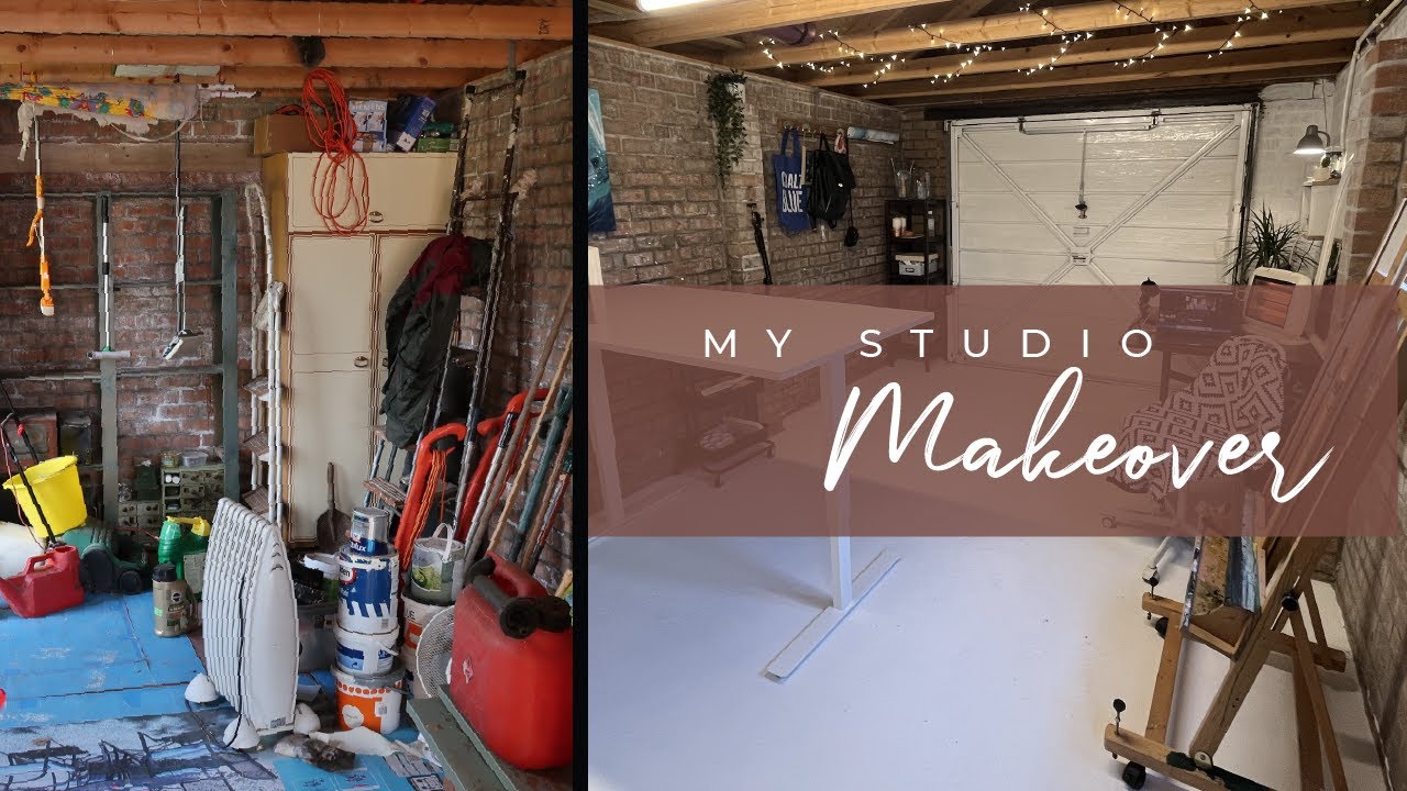 Art Studio Tour - Garage Makeover - YouTube
