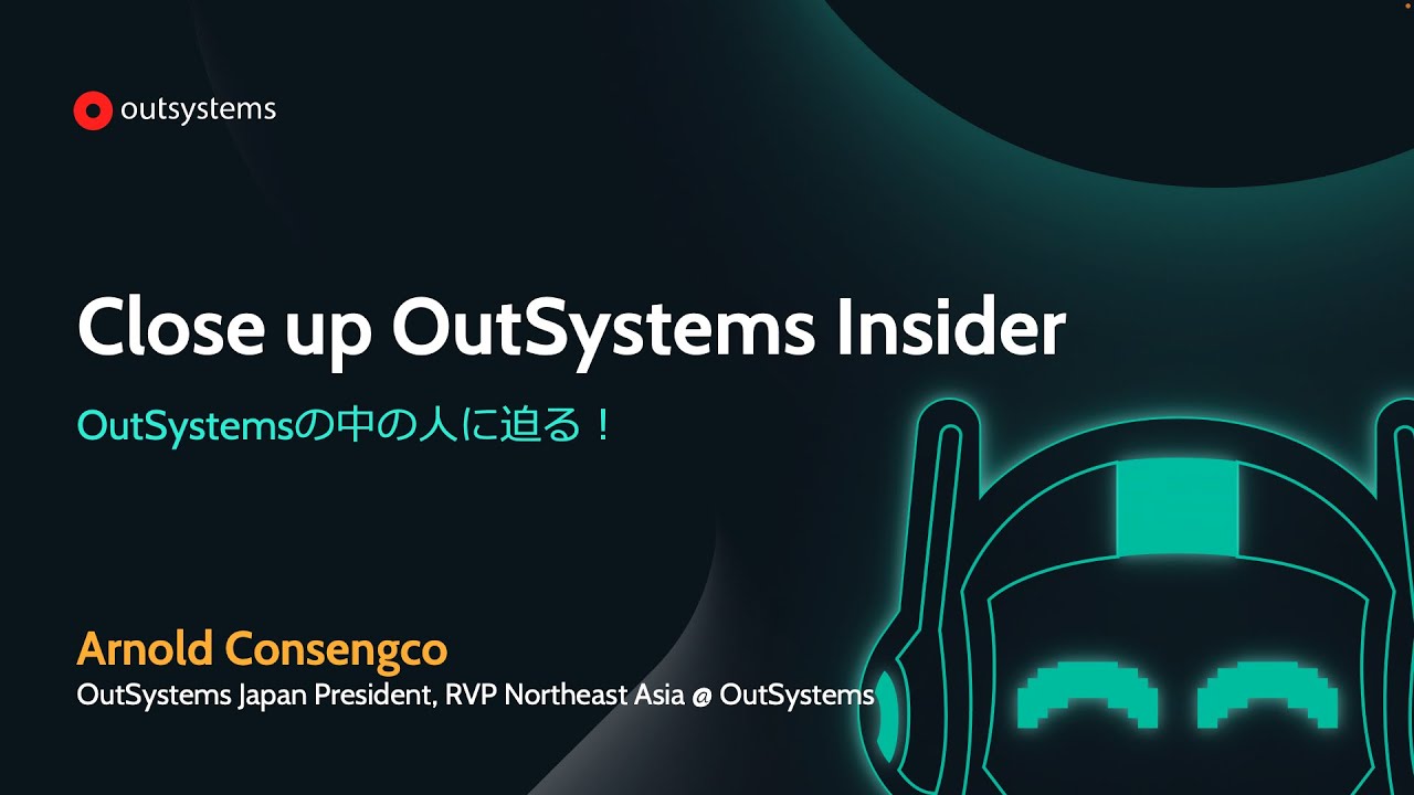 Close up OutSystems Insider - Arnold Consengco - YouTube