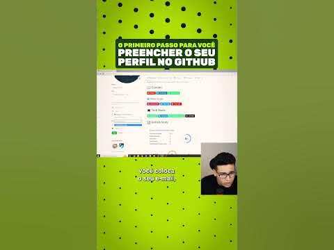 O primeiro passo para você criar seu perfil no GitHub! #shorts - YouTube
