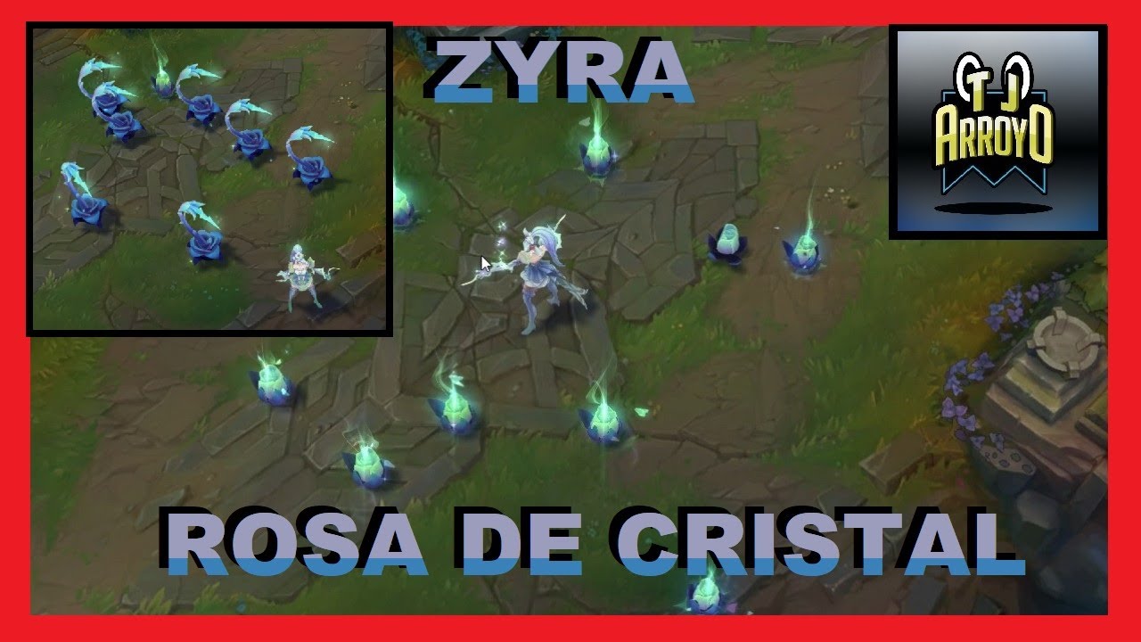 🌹🌺ZYRA ROSA de CRISTAL skin lol ESPAÑOL 2021 (Crystal Rose Zyra ...