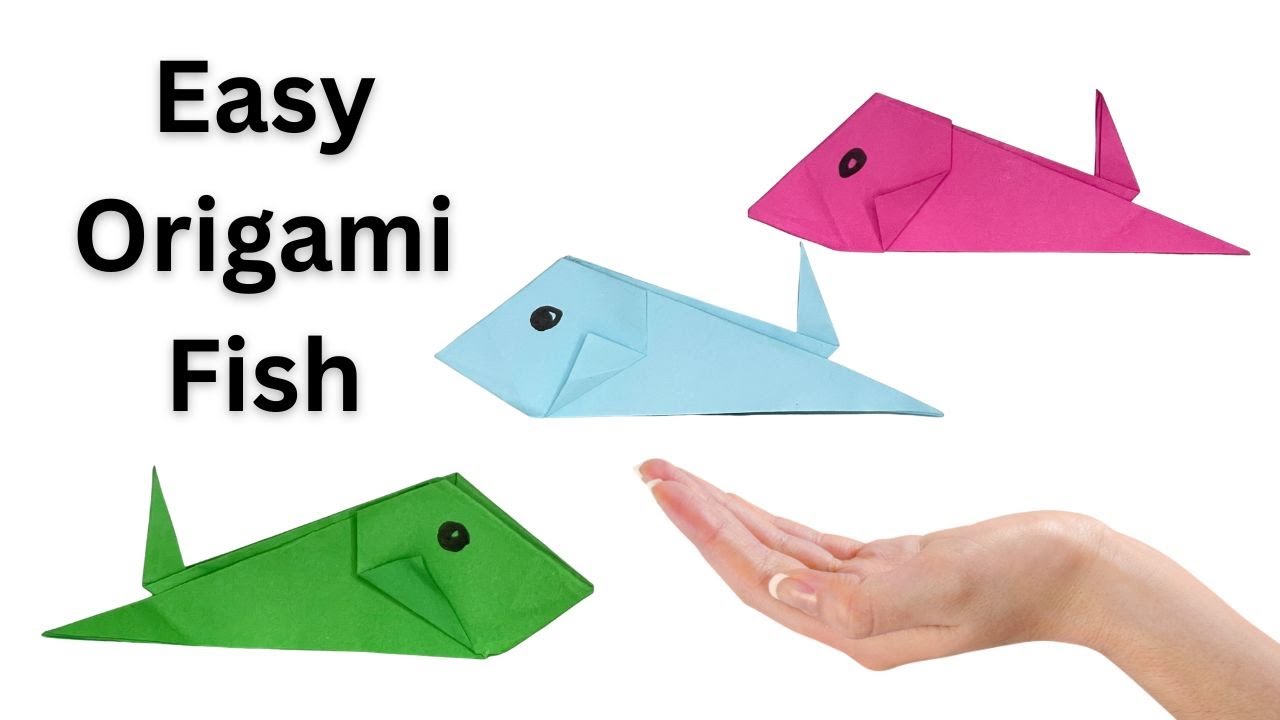 Easy Tutorial DIY Toy Paper Handy Craft 03: How To Make Fish Origami ...