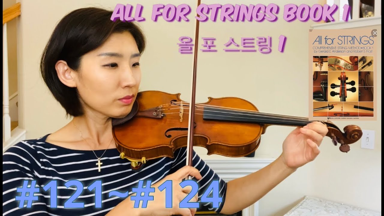 [ALL FOR STRINGS BOOK 1] pg.34 #121~#124 - YouTube