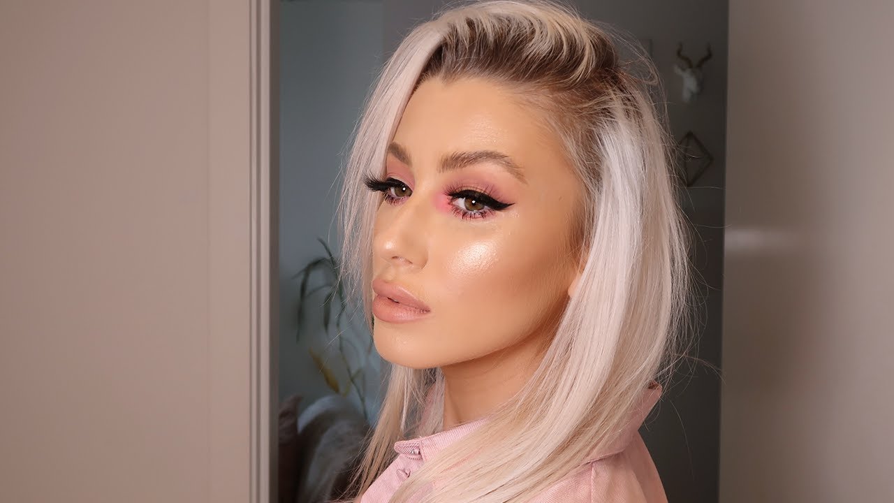 pop of pink | spring makeup | lolaliner - YouTube