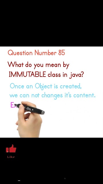 85 What Do You Mean By Immutable Class In Java Interviewquestions Corejava Javaprogramming