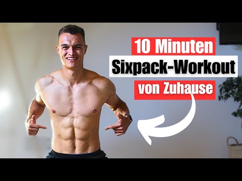 10 Minuten effektives Sixpack Workout für Zuhause | Bauchmuskeltraining ohne Geräte