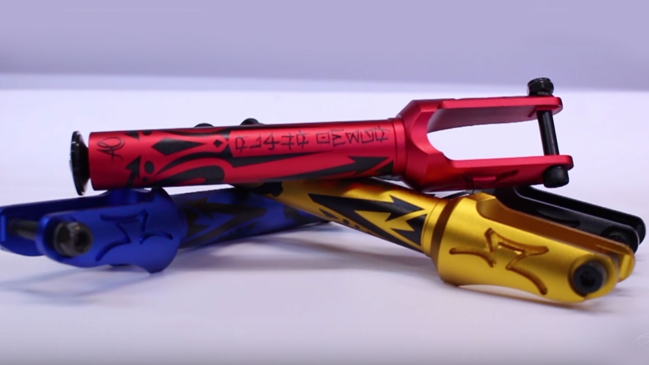 Rampworx Shop: NEW AO SCOOTERS Graffiti Fork Review - YouTube