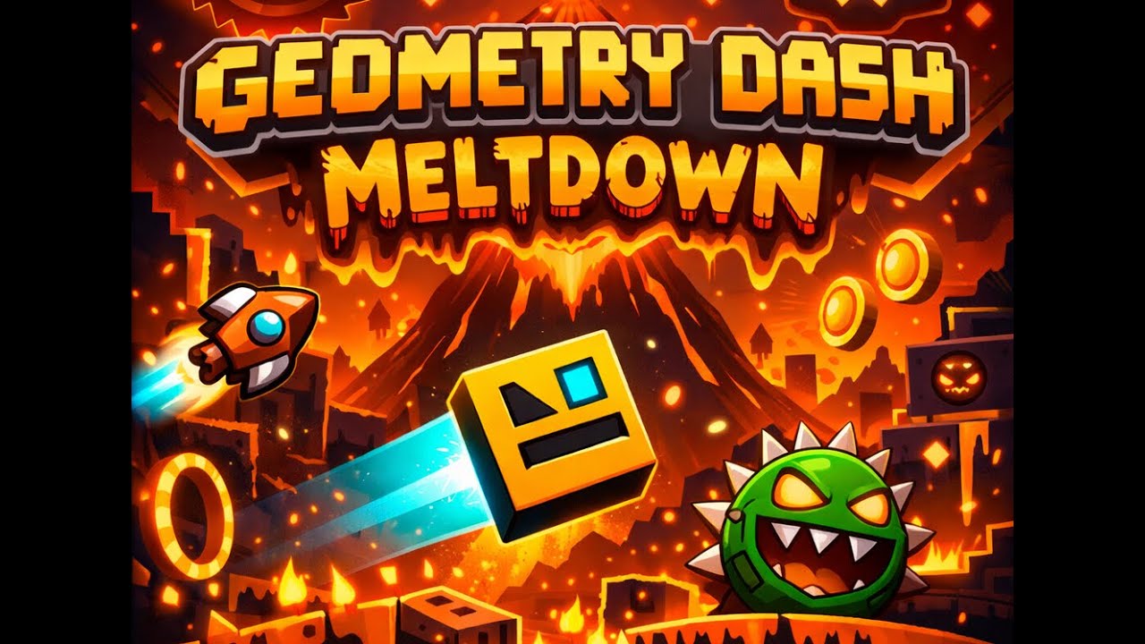 Insane Attempt In Geometry Dash Meltdown - YouTube