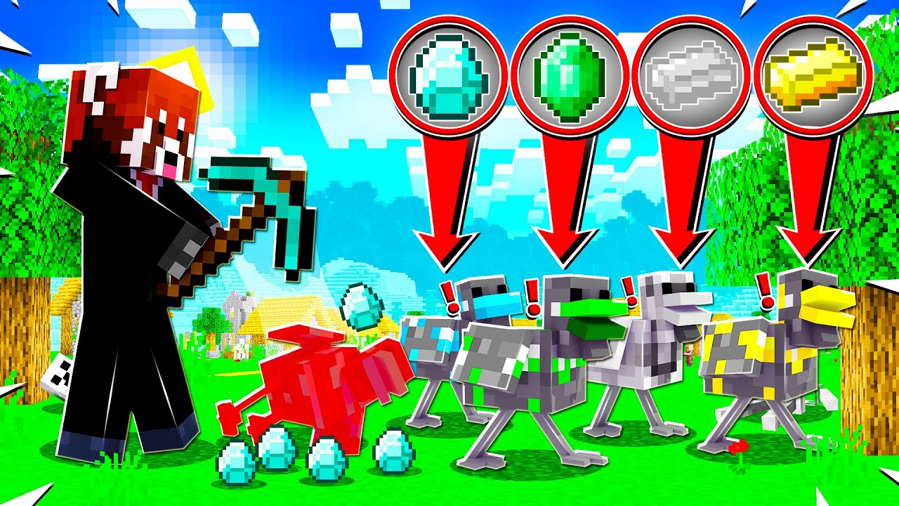 MINEREURILE AU PRINS VIATA SI SUNT GAINI IN MINECRAFT! Gaina Diamant ...