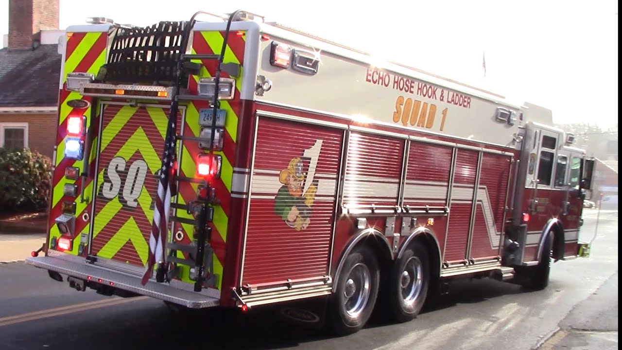 Shelton Fire Department Squad 1 Responding - YouTube