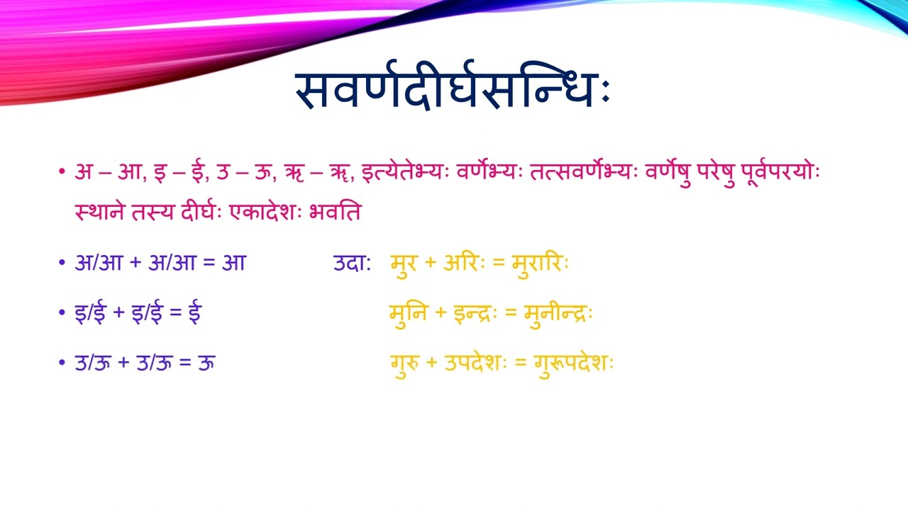 Samskruta Swara Sandhi - YouTube