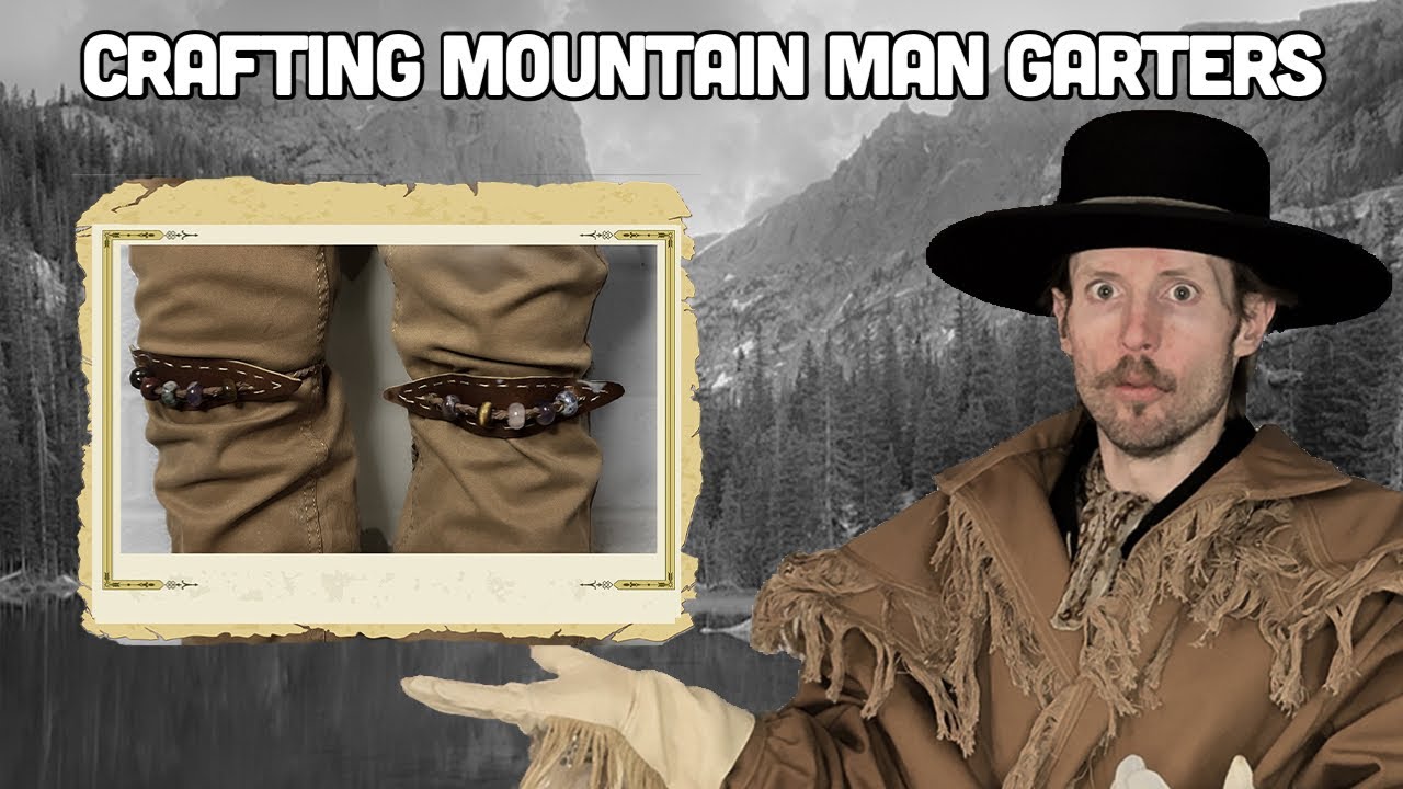How To Make Mountain Man Garters - YouTube
