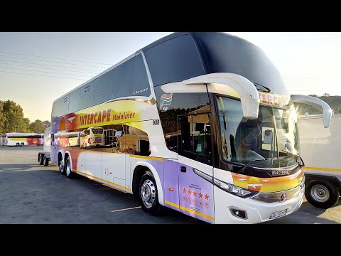 INTERCAPE: Touring the Mainliner. Marcopolo Paradiso 1800 New G7 DD powered by Volvo B430R