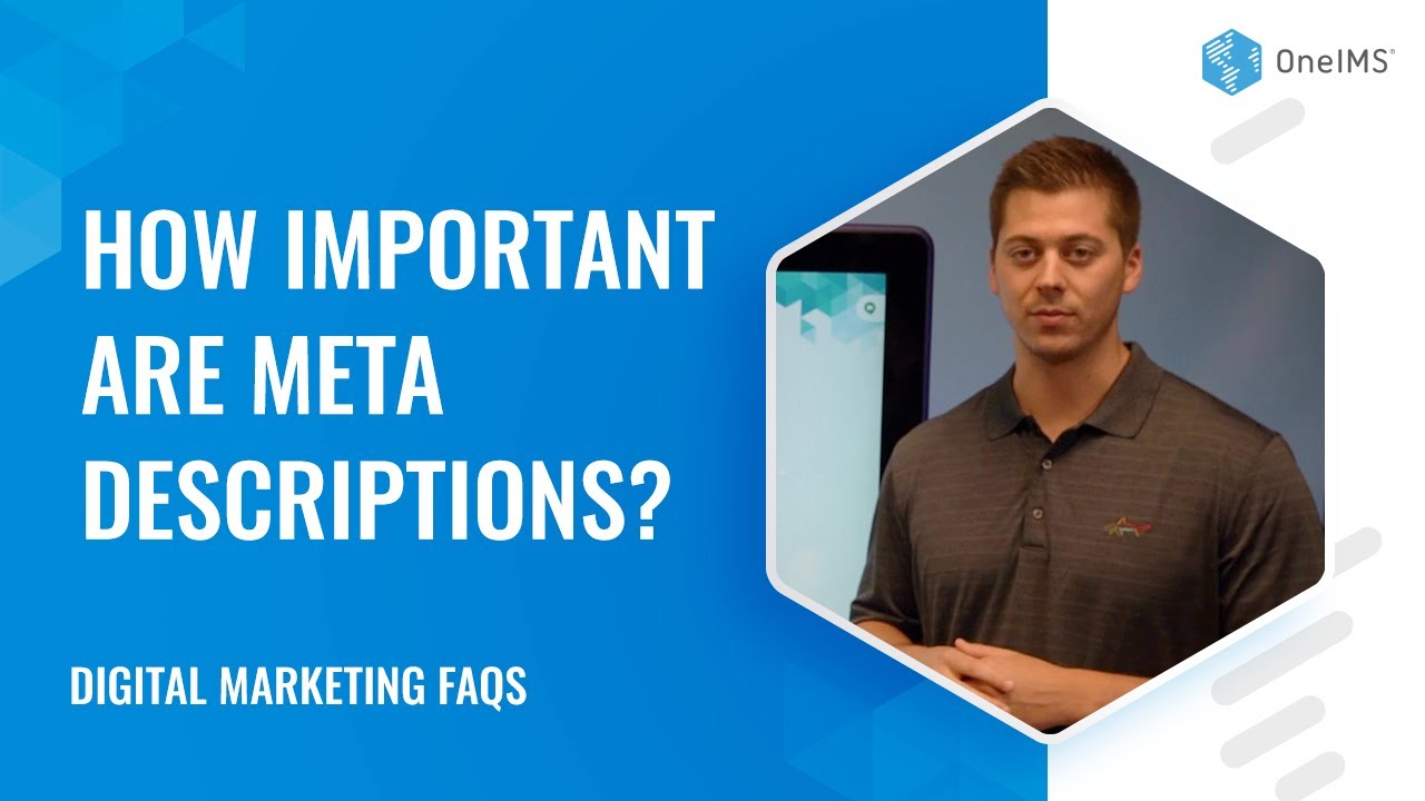 How Important Are Meta Descriptions? | Digital Marketing FAQs - YouTube