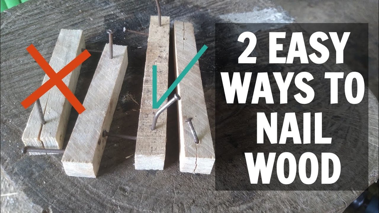 How to Avoid Splitting Wood from Nail and Screw - 2 EASY WAYS TO NAIL ...