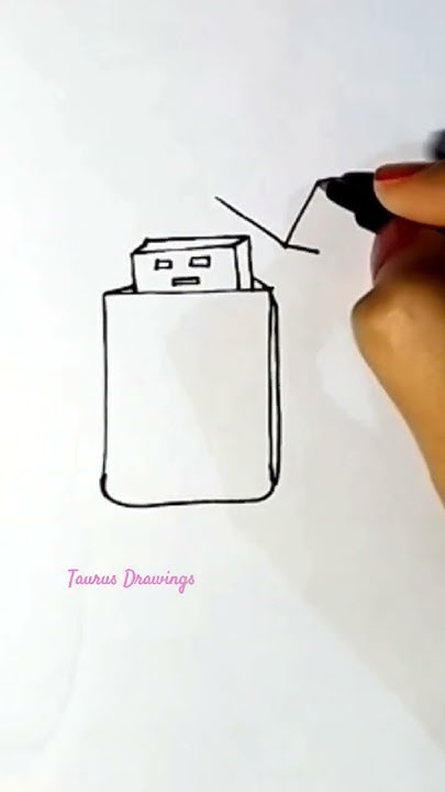 Pen Drive Drawing Step by Step #shorts #drawing #taurusdrawings # ...