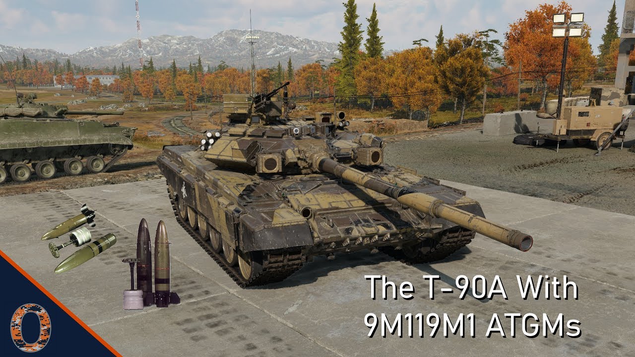 War Thunder - The T-90A With 9M119M1 ATGMs - YouTube