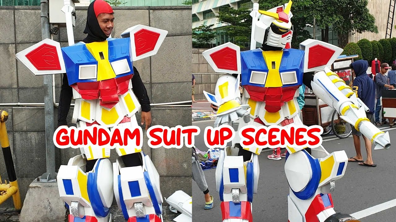 GUNDAM Suit Up Scenes - Transformers in Real Life - YouTube