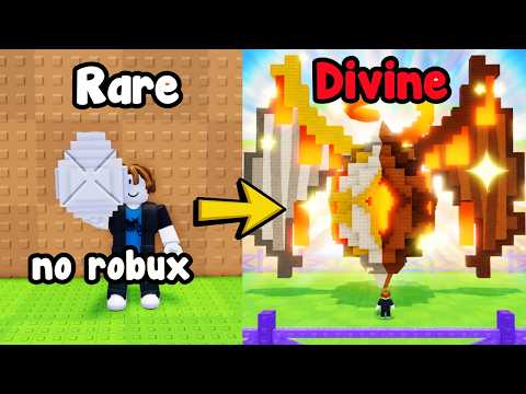Started Over With No Robux And Stole Rarest Divine Egg In Roblox Steal An Egg!