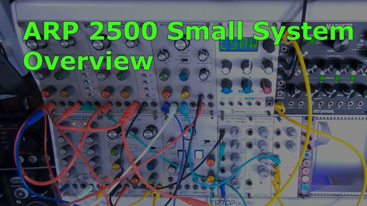 Behringer ARP 2500 system Overview - YouTube