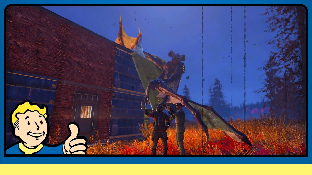 Fallout76 Attacked by a Wendigo,Robots and a hole - YouTube