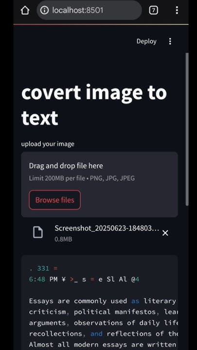 Turn Images into Text in Seconds! 🧠 | Streamlit + pytesseract OCR Magic ...