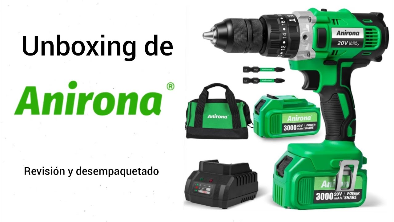 Unboxing Taladro inalámbrico ANIRONA 😎 - YouTube