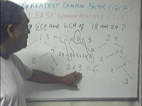 Greatest Common Factor and Least common Multiple explained - YouTube
