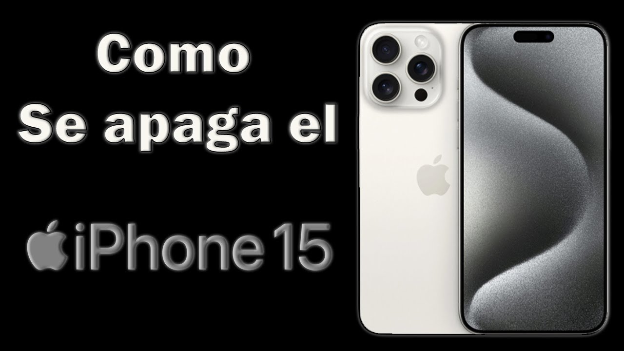 Como apagar iPhone 15 como se apaga el iPhone 15 Pro Max - YouTube
