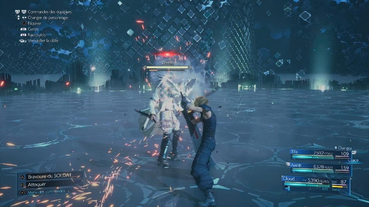 FINAL FANTASY VII REMAKE Combat Weiss (FR) - YouTube