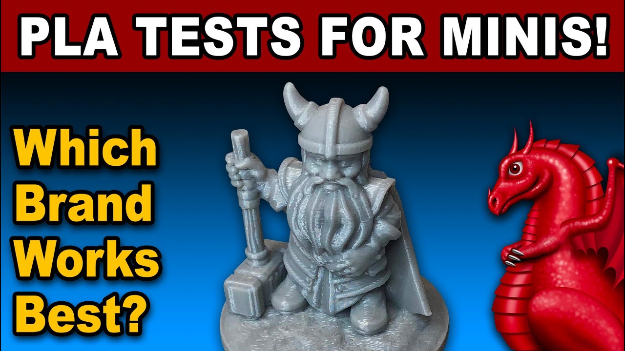 Find out the best PLA for minis! - YouTube