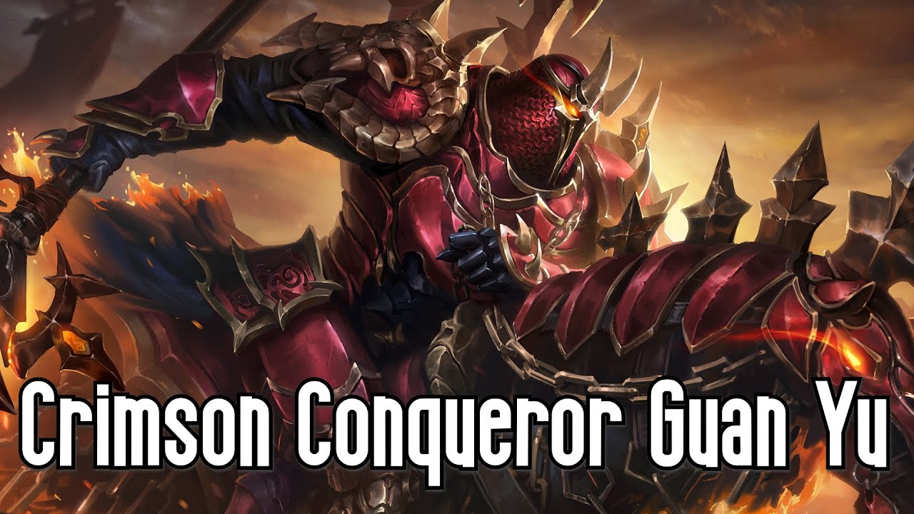 SMITE: Skin Showcase - Crimson Conqueror Guan Yu - YouTube