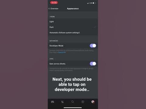 How to get developer mode on mobile discord (Updated for 2022) - YouTube