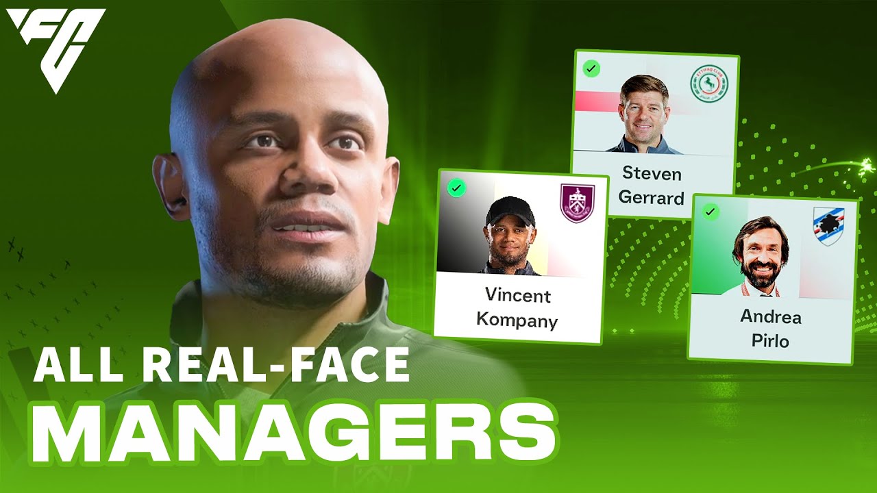 Every *FACE SCAN* Manager in FC24 Career Mode - YouTube