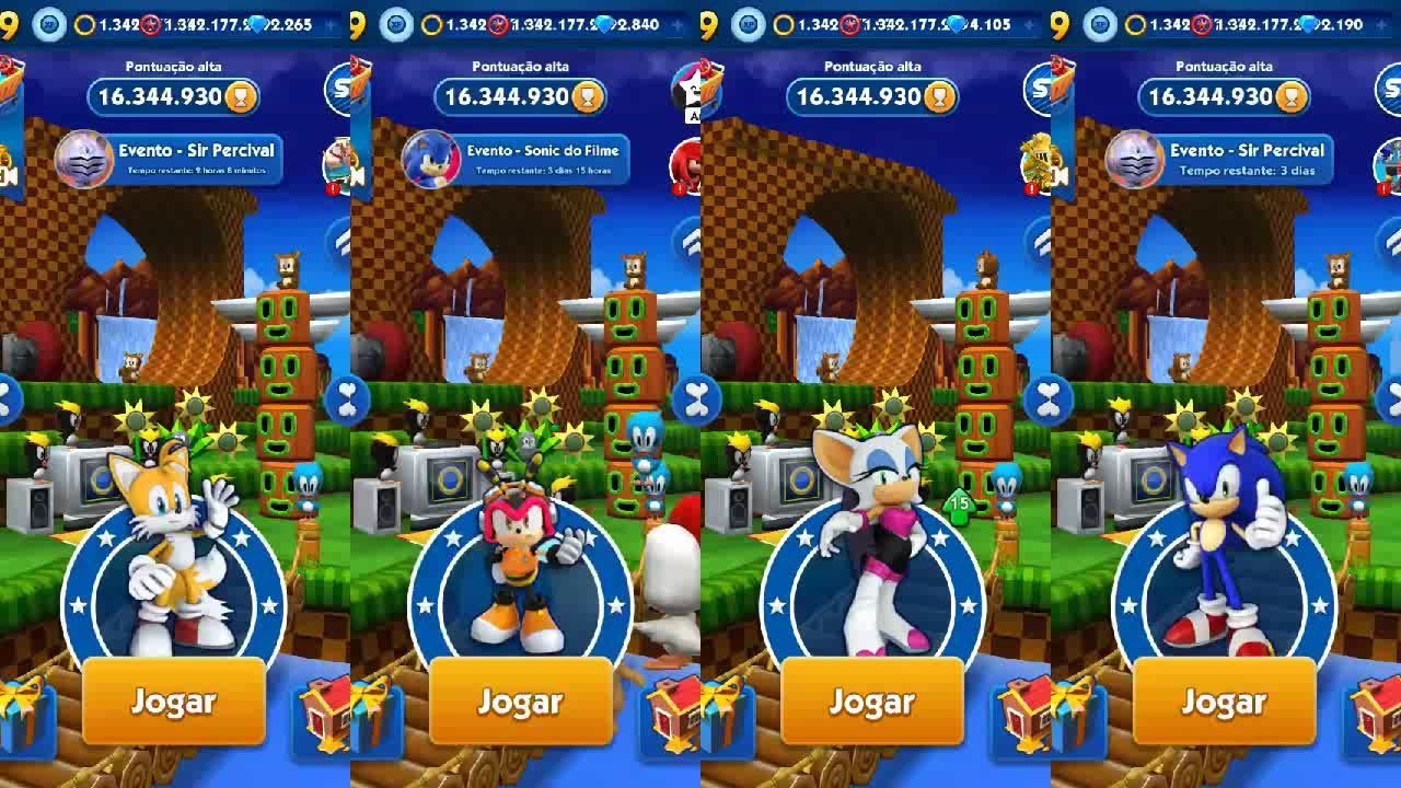 Sonic Dash - Tails vs Charmy vs Rouge vs Sonic - YouTube