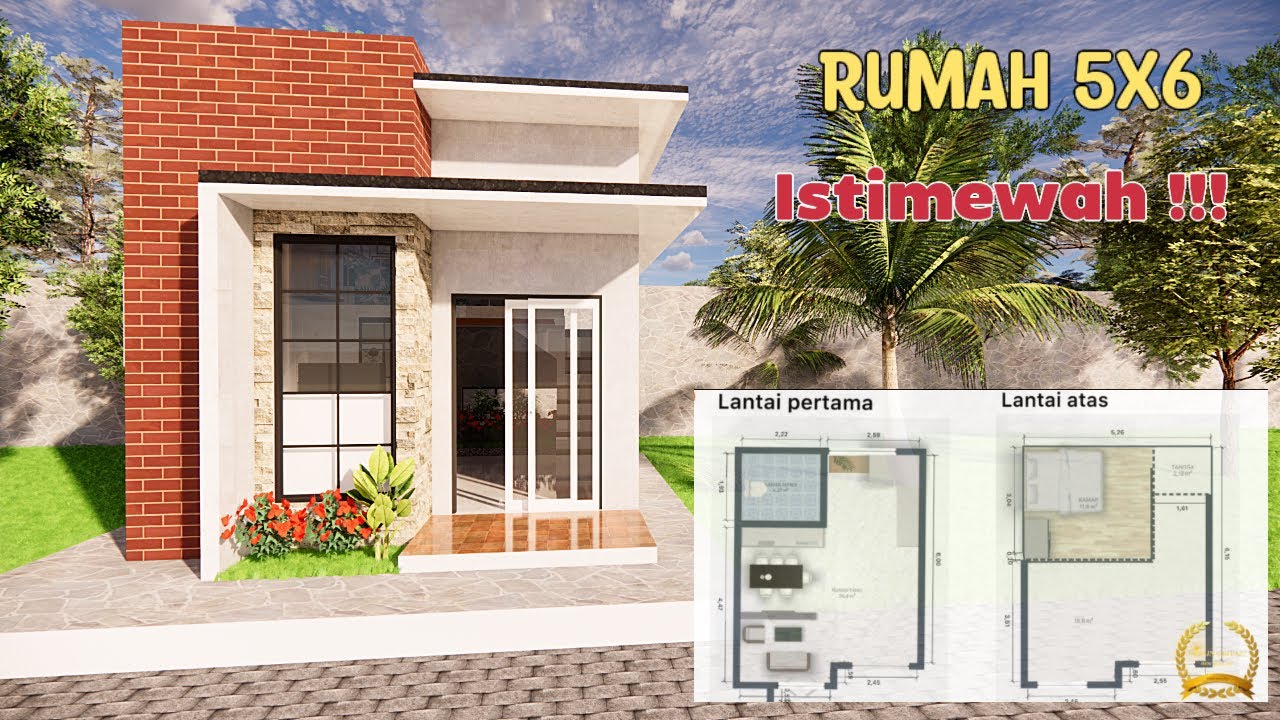 Rumah 5x6 Meter, Terlihat 1 Lantai Tapi Dalamnya 2 Lantai, Keren Sih ...