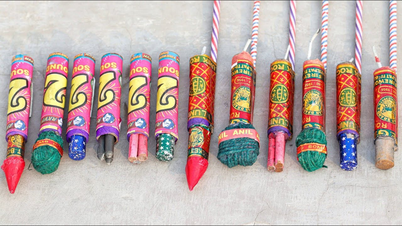 Rockets & 2 Sound Combos Fireworks Testing | Different Types Of ...