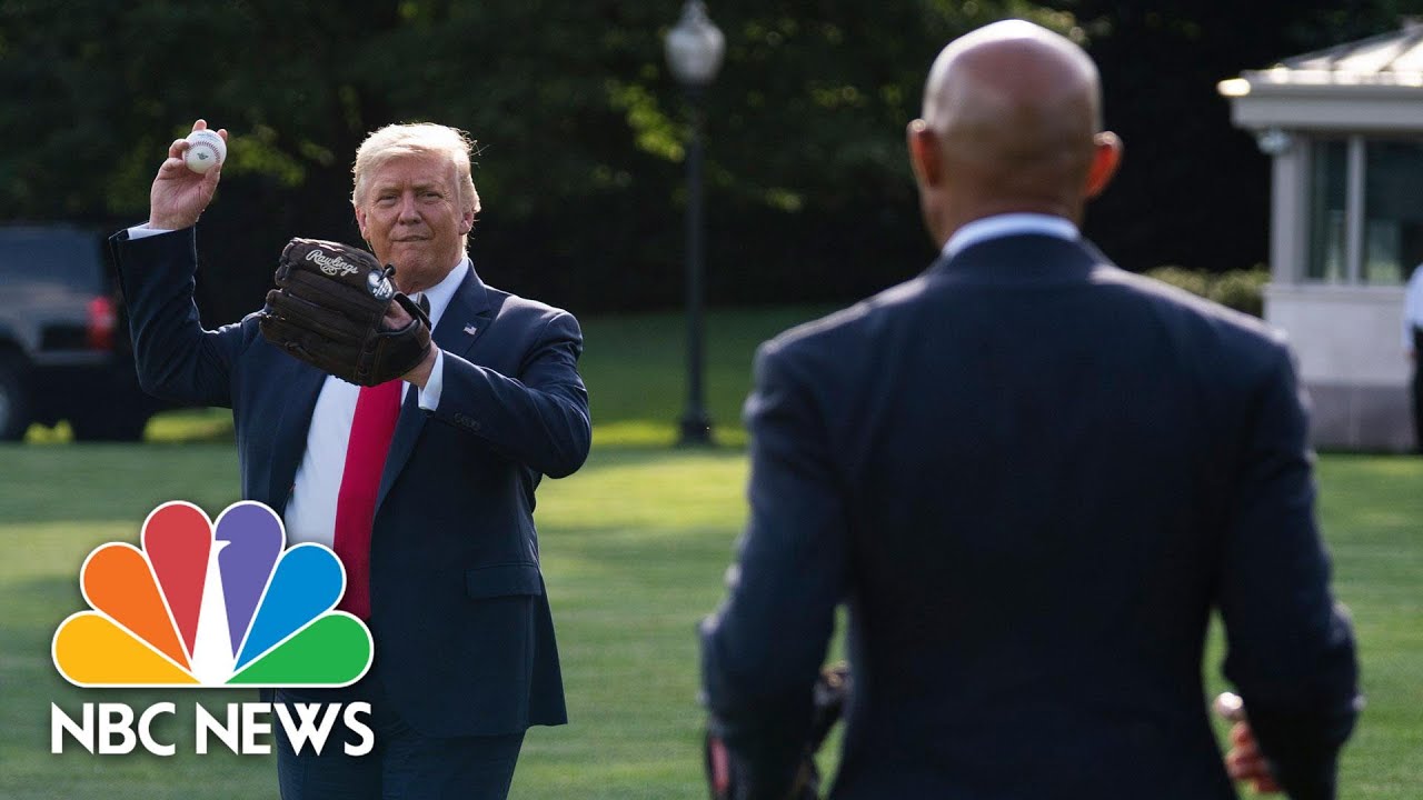 Trump Plays Catch With Mariano Rivera, Hosts Little Leaguers At White ...