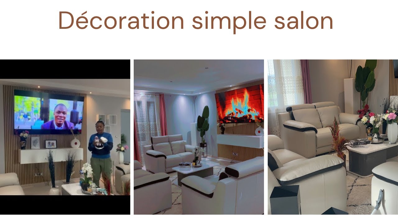 DÉCORATION SIMPLE SALON /MAISON PROPRE /MOTIVATION - YouTube