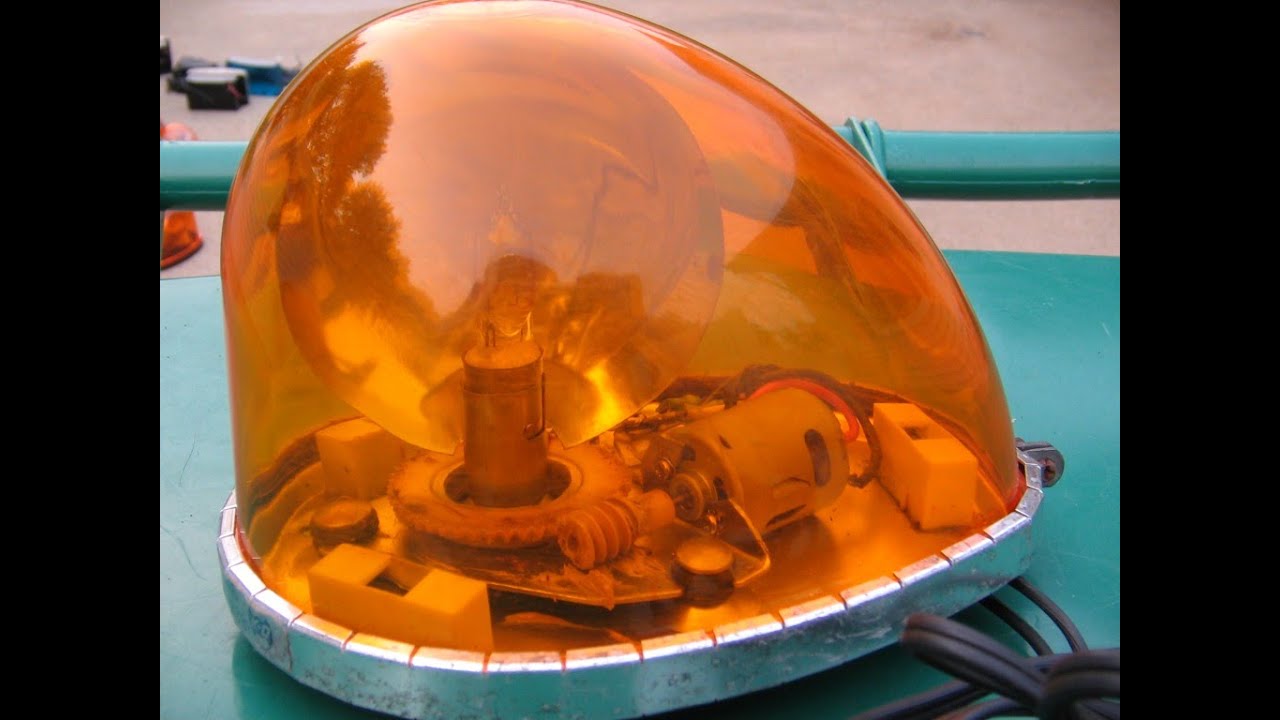 KD Lamp Company Model 875 Teardrop Rotating Light - YouTube