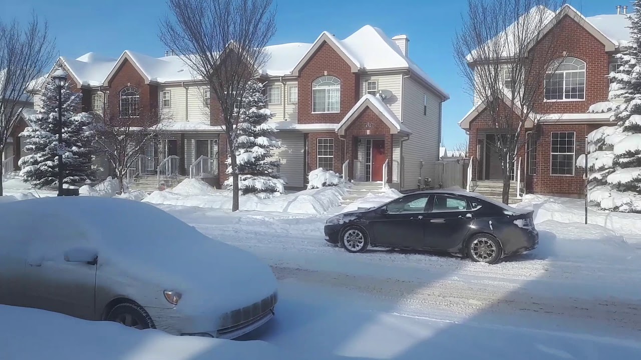 Muita Neve Edmonton Canadá - YouTube