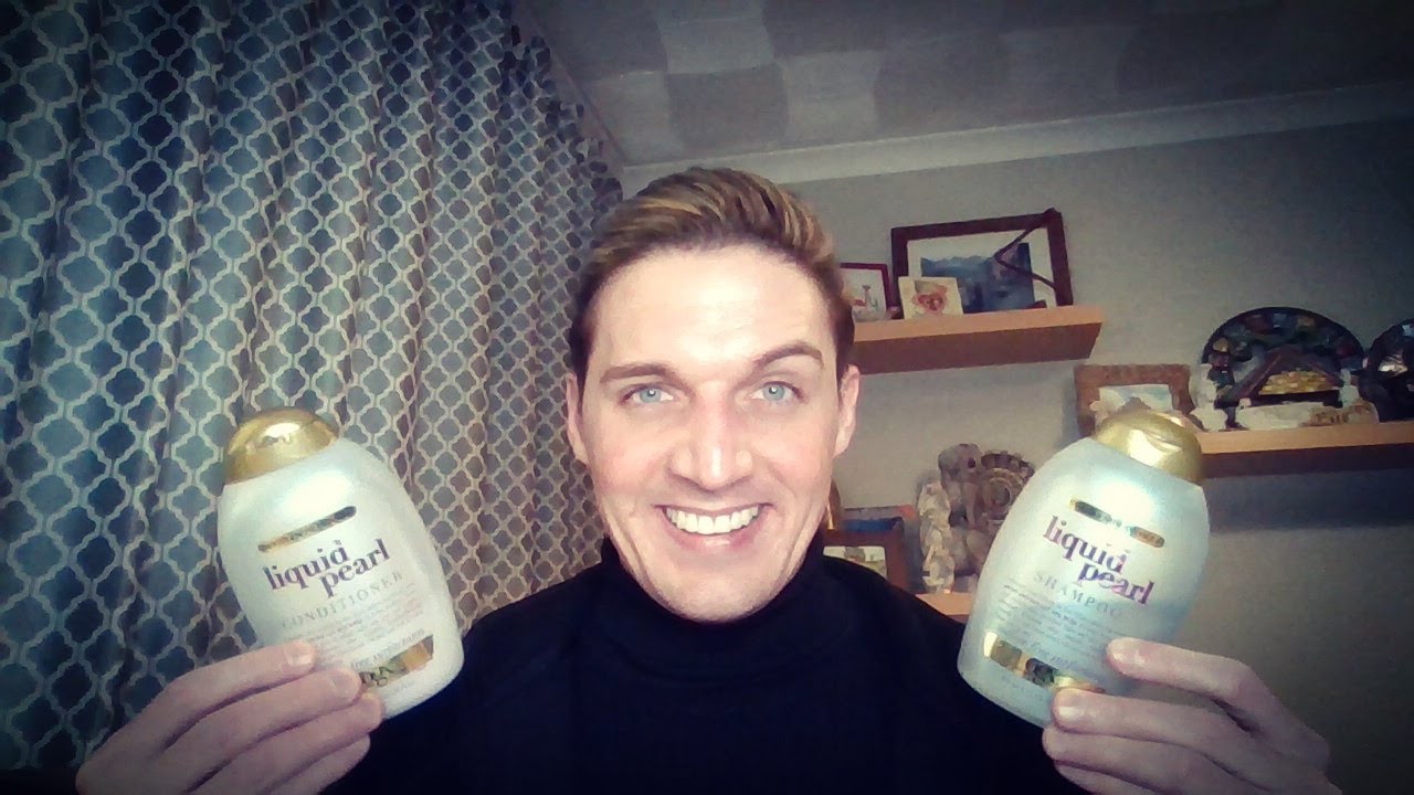 OGX Smooth & Shine Enhance + Liquid Pearl Shampoo & Conditioner - YouTube