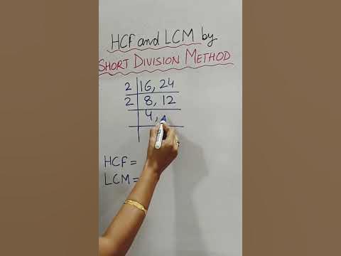 HCF & LCM BY SHORT DIVISION METHOD 💯 #class4 #class5 #viral #shorts # ...